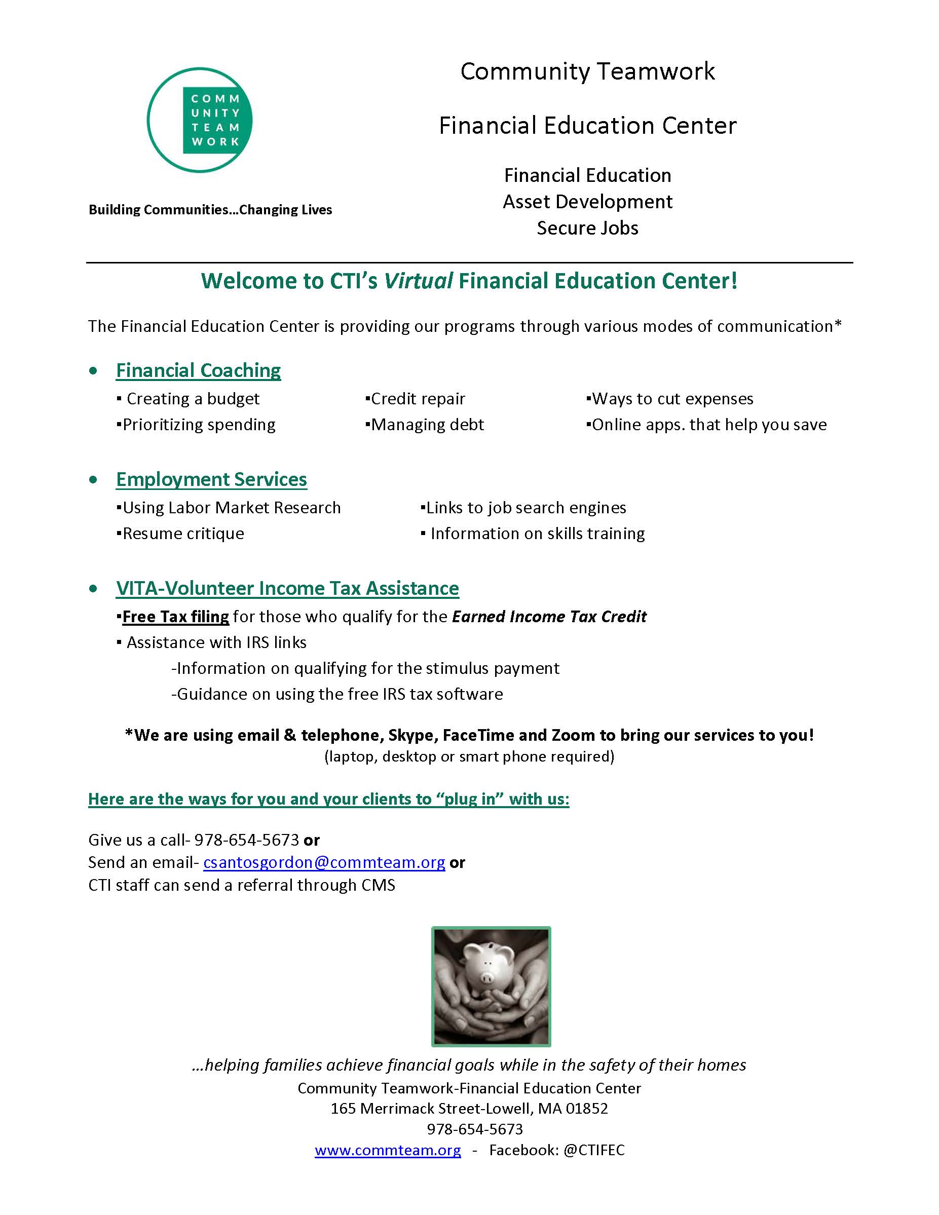 Community Teamwork | Financial Literacy Academy, A program of the ...